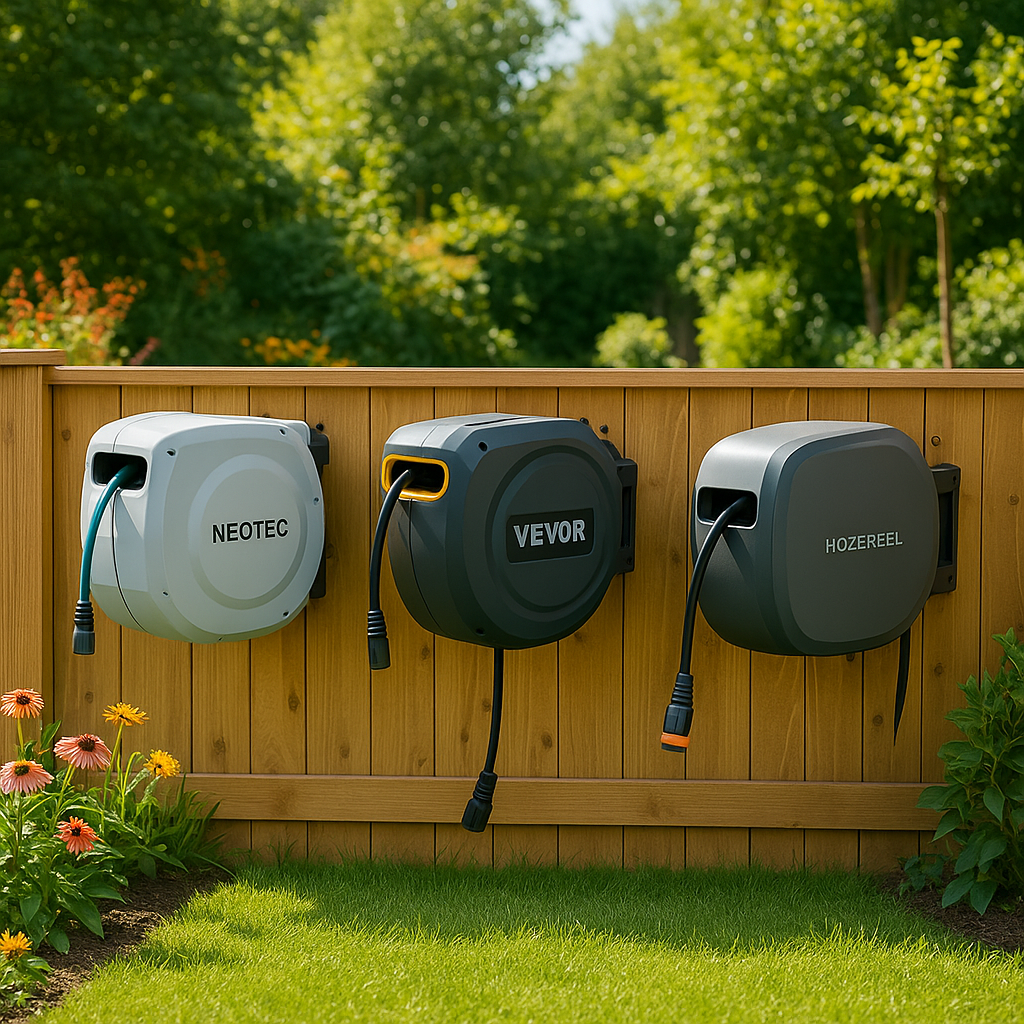 Best Retractable Garden Hose Reels in 2025: NEOTEC vs VEVOR vs HOZEREEL ...